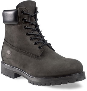 Timberland Men's Premium 6" Waterproof Boot TB010073001 Black Nubuck ...